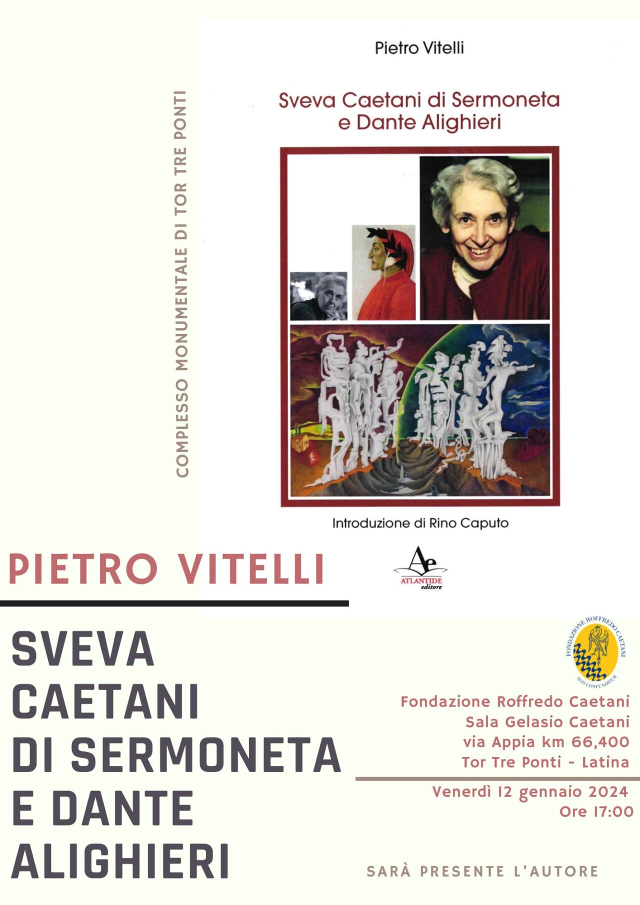 Sveva Caetani, l'ultimo libro di Pietro Vitelli - Fondazione Roffredo ...